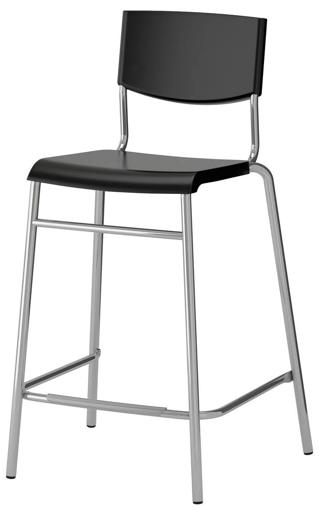Barová stolička s opěrkou STIG | BIANO