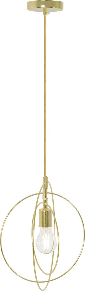 Toolight - závěsná lampa E27 APP286-1CP, zlatá, OSW-08404