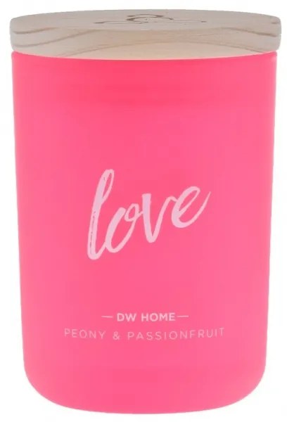 DW Home Vonná svíčka ve skle Love - Peony & Passionfruit 4oz