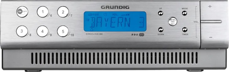 Grundig Radiobudík SONOCLOCK 890 stříbrný