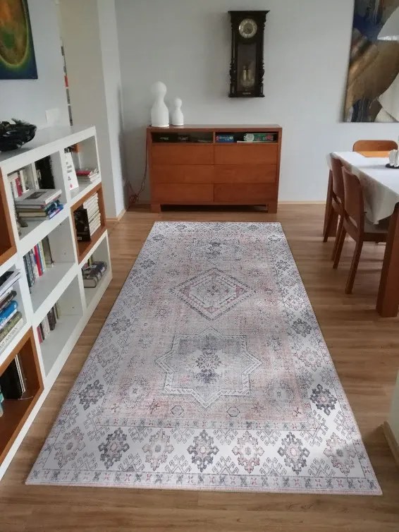 Hanse Home, Kusový koberec Asmar 104009 Old/Pink, 160x230, růžová, obývací pokoj