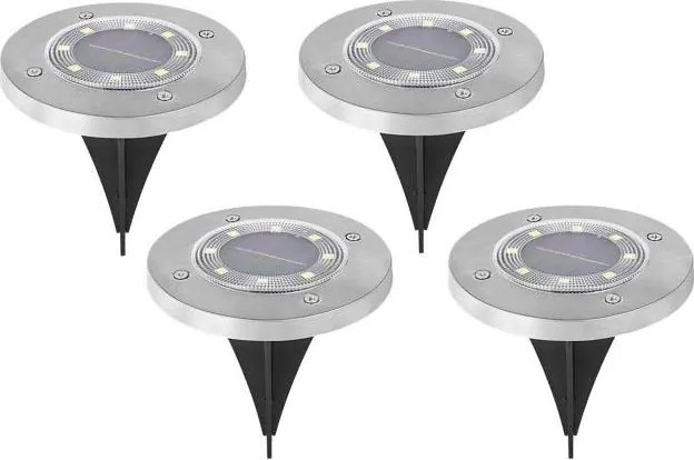 SADA 4x LED Solární lampa CLAVO LED/1xAAA 4000K IP44 300 mAh