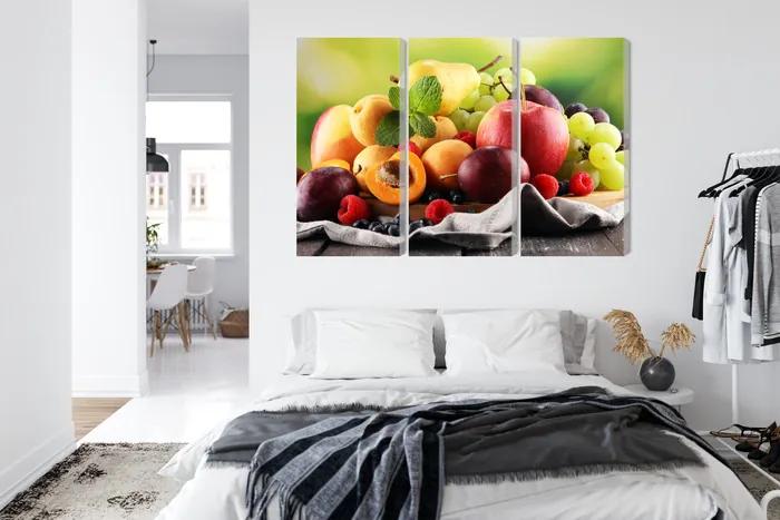 Vícedílný obraz Čerstvé Letní Ovoce Nedostatek Nedostatek Plátno Canvas 60x40