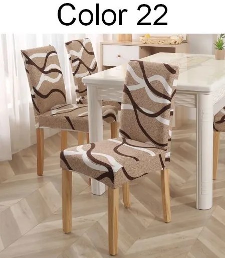 Různé elastické potahy na jídelní židle Varianta: Color 22