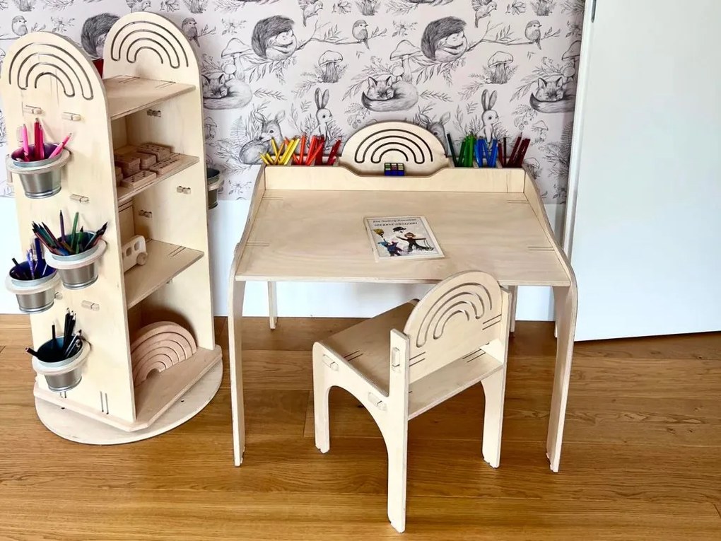 Myminihome Židle RAINBOW ze dřeva do dětského pokoje Zvolte barvu: Bílá