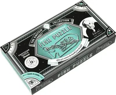 PROFESSOR PUZZLE Hlavolam Albert Einstein: Fish Puzzle / Kov / Obtížno