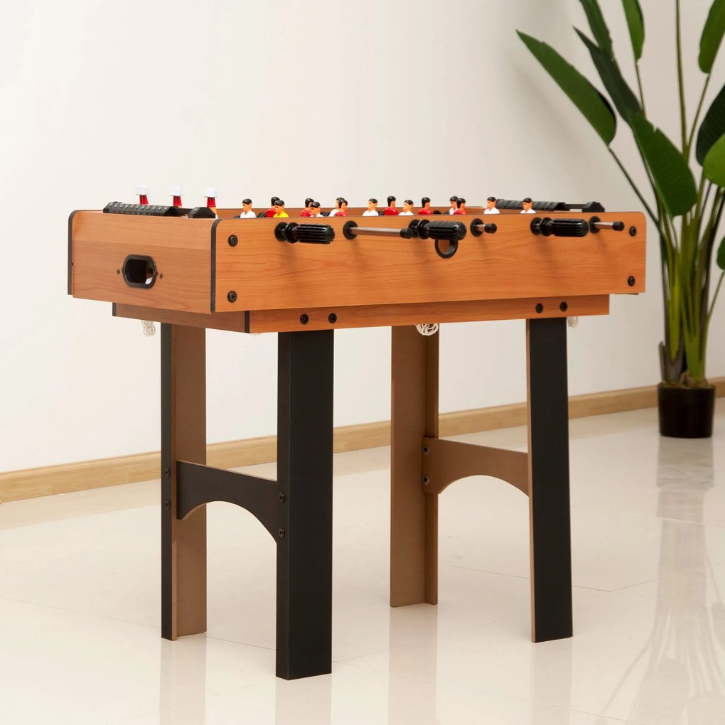 HOMCOM multiherní stůl 4 v 1 Multigame stolní fotbal stolní hokej stolní tenis kulečník multifunkční herní stůl 87x43x73cm pro zábavu