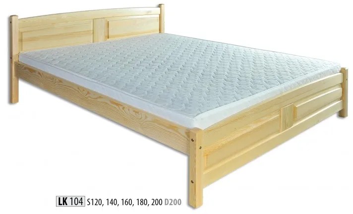 ImportWorld Dřevěná postel 200x200 Emílie (Barva dřeva: Olše)