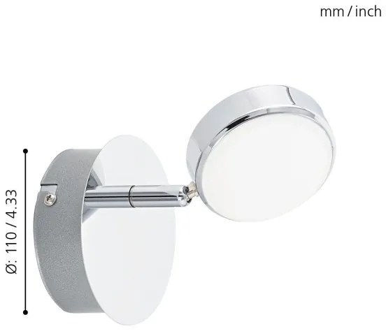 Eglo 95628 - LED Bodové svítidlo SALTO 1xLED/5,4W/230V