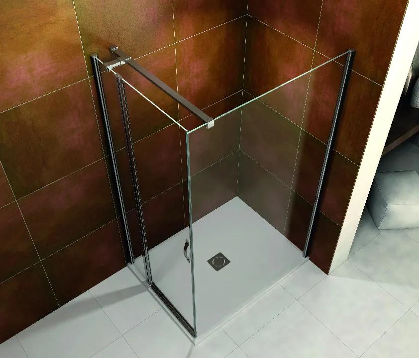 GELCO s.r.o. Sprchové dveře GELCO LEGRO 1000mm GL1110 k boční stěně sklo ČIRÉ