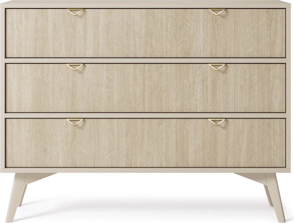 PSK Komoda NATURAL, Písková/Scandi 106 cm