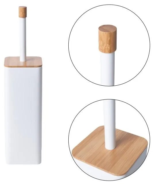Erga Fonti, WC kartáč na postavení, bílý, ERG-YKA-PD.FONTI-WHT
