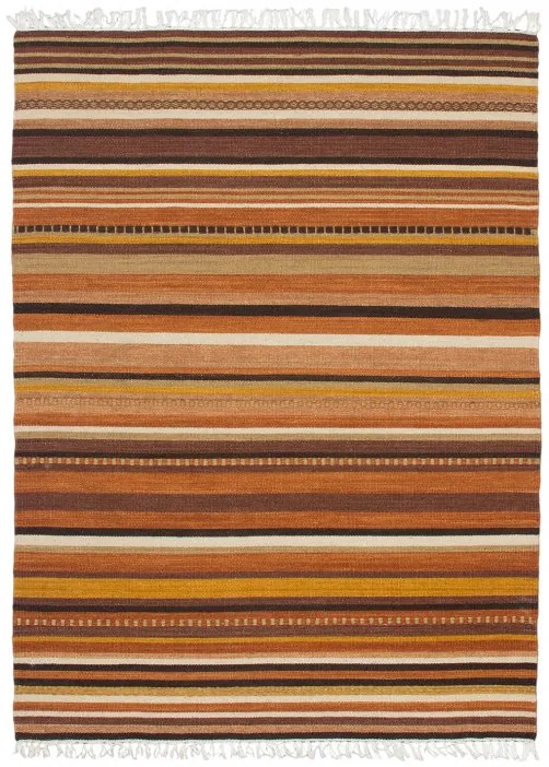 Hans Home | Ručně tkaný kusový koberec KILIM 781 BROWN, hnědá - 120x170