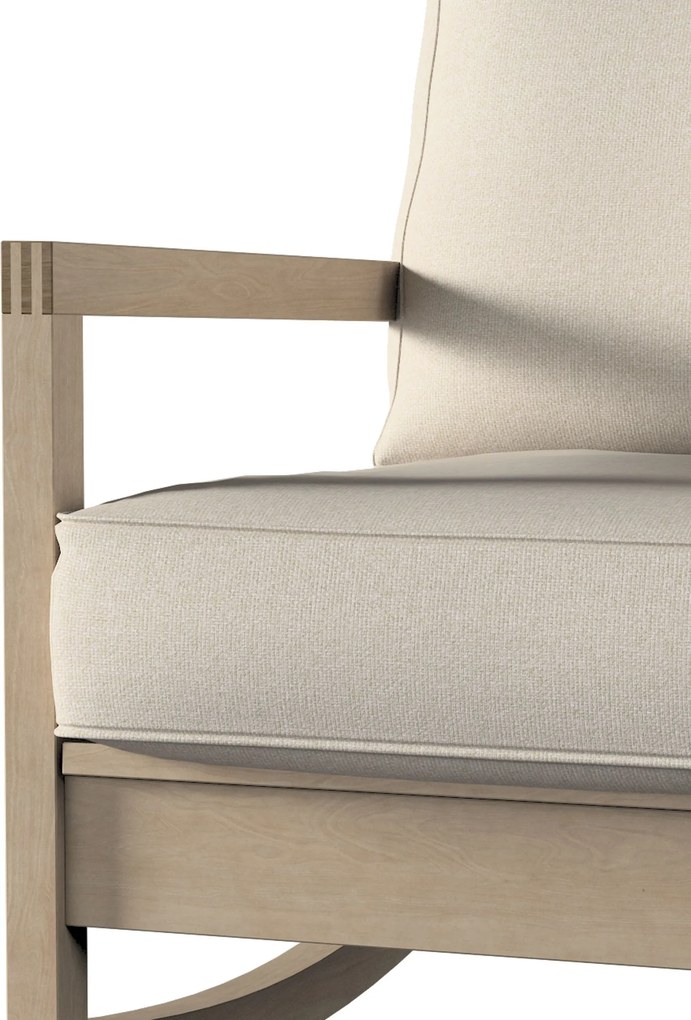 Potah na křeslo IKEA Lillberg barva šedá látka pletený vzor
