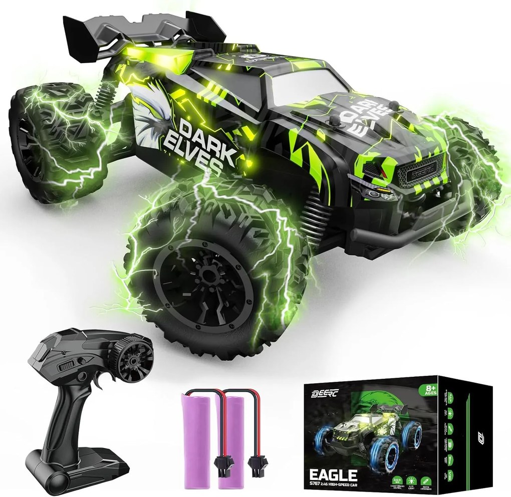 Deerc rc auto monster truck, 2,4 ghz, 40 min hraní