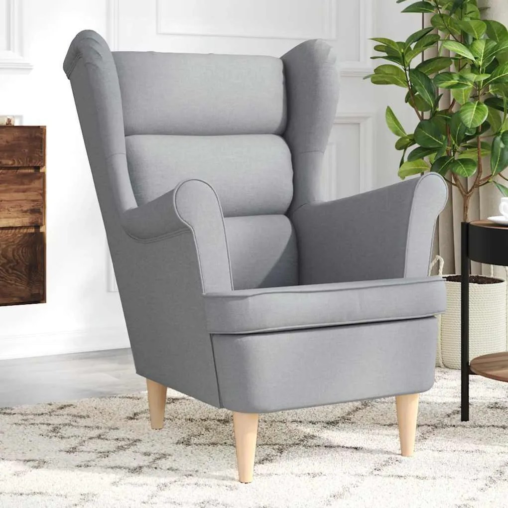 vidaXL Křeslo 74 x 84 x 100 cm textil [4016905] Barva: Šedá
