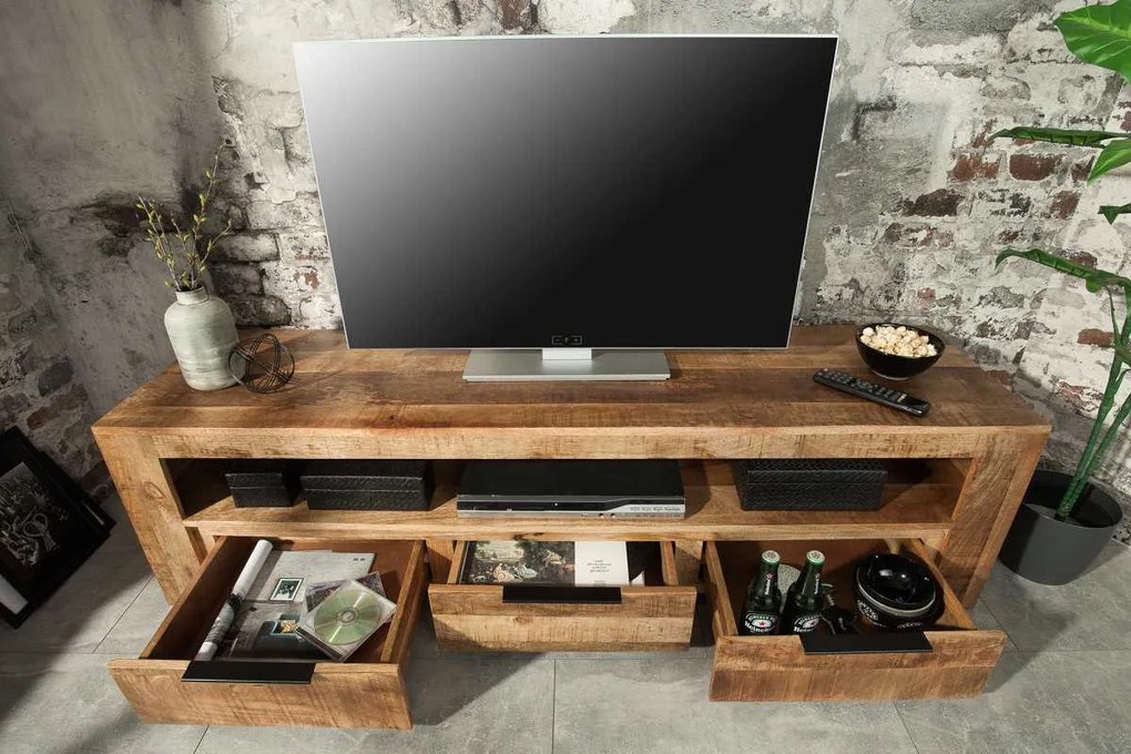 Designový TV stolek Thunder 170 cm mango