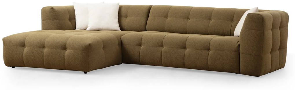 Atelier del Sofa Rohová sedací souprava Cady 3 Seater Left - Khaki, Khaki