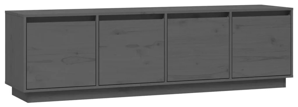814396 vidaXL TV skříňka šedá 156 x 37 x 45 cm masivní borové dřevo