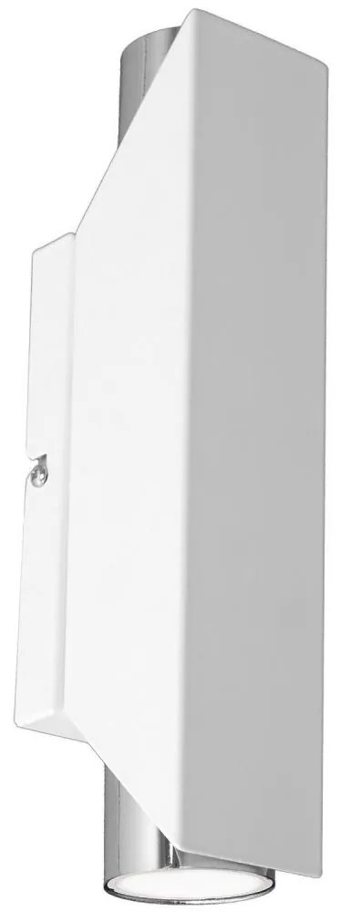 Luminex | Nástěnné svítidlo WALL 2xGU10/8W/230V bílá/lesklý chrom | LU3111