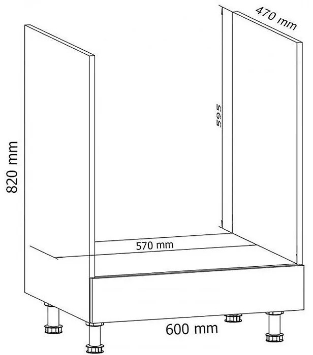 Kuchyňská linka LINEA | 260 cm | šedá