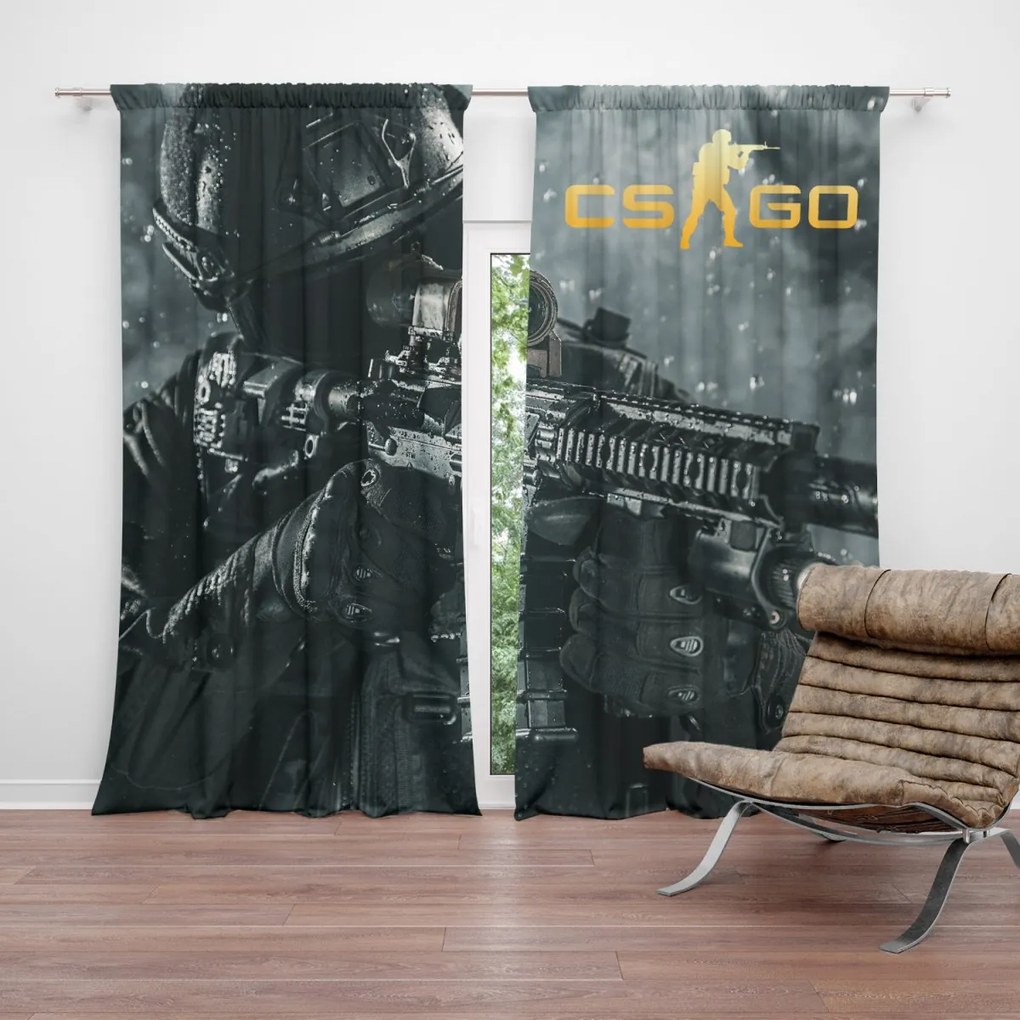 Sablio Závěs CS:GO Voják 1: 2ks 140x250cm