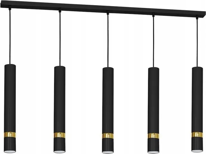 Milagro Závěsná lampa Joker Black/gold 5xGU10 Závěsná lampa 1 ks