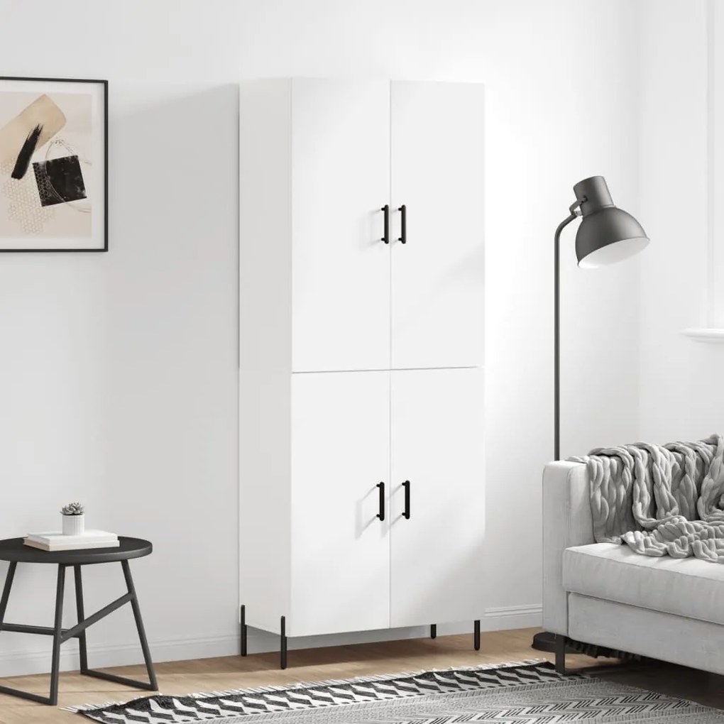 Skříň highboard bílá 69,5 x 34 x 180 cm kompozitní dřevo 3195683