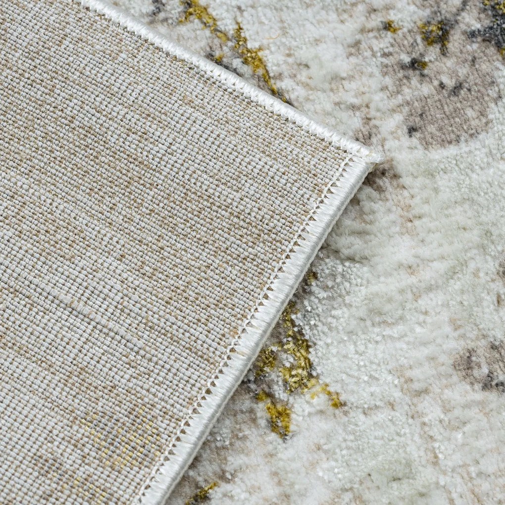 Dywany Łuszczów, Kusový koberec Bliss Z199AZ127 cream/gold, 120x170, béžová, kancelář