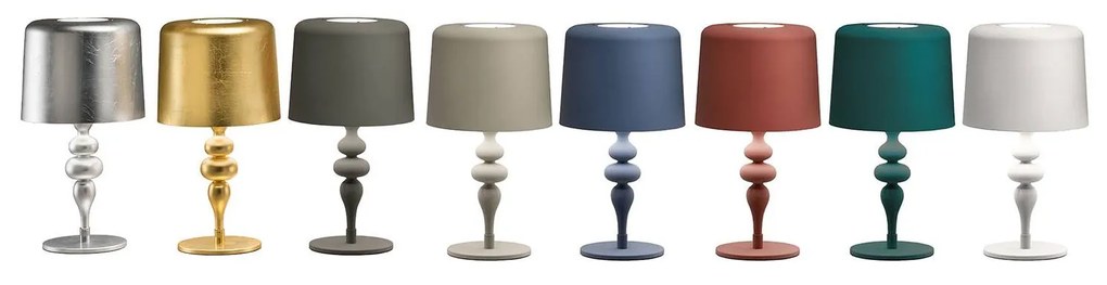 Stolní lampa Eva TL1 M, výška 53 cm tmavě šedá