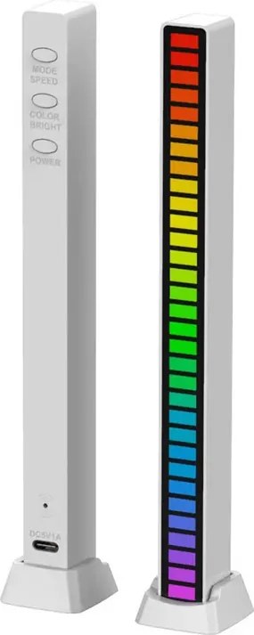 Verk Group Usb led diody zvuková odezva vícebarevný neonový rgb led pásek bliká 18 režimů