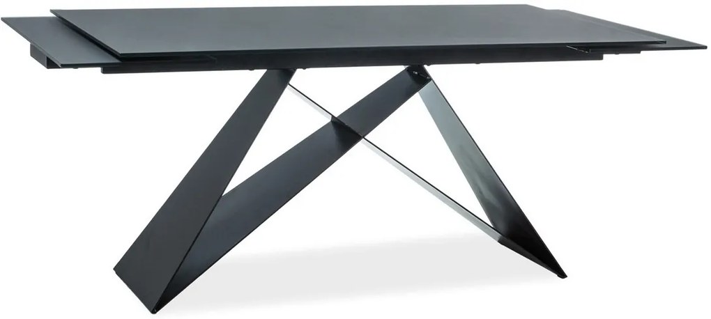 Jídelní stůl rozkládací WESTIN černá/černý mat
