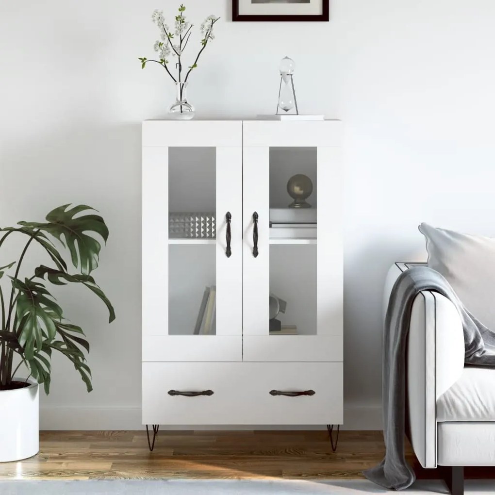 vidaXL Skříň highboard 69,5 x 31 x 115 cm kompozitní dřevo [828292] Barva: šedá sonoma