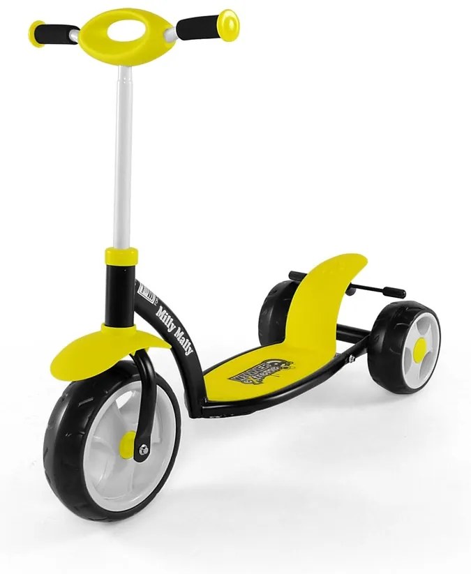 Dětská koloběžka Milly Mally Crazy Scooter  yellow Žlutá