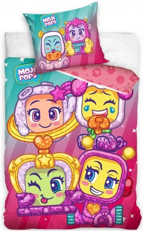 Bavlněné ložní povlečení Moji Pops - MagicBox Toys - 100% bavlna - 70 x 90 cm + 140 x 200 cm