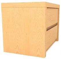dřevěný noční stolek z masivu MILANO - Provedení masiv Smrk nebo za příplatek, Buk, Bříza, Dub, Javor, Jasan