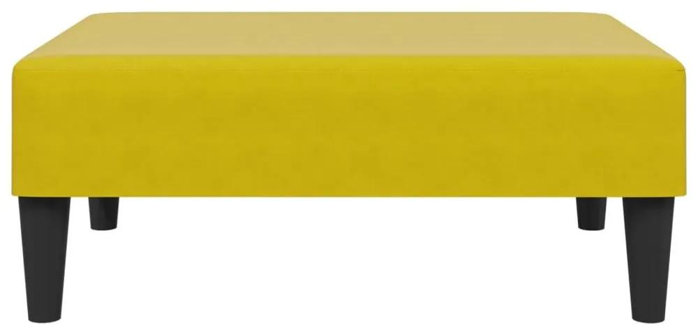 Petromila 2dílná sedací souprava žlutá samet