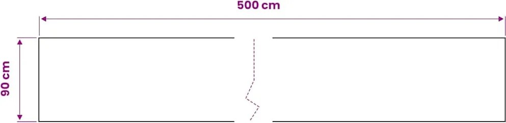 Samolepící tapety na nábytek 2 ks bílé 500 x 90 cm PVC 3059651