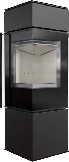 Krbová kamna REN S pravé, 7,3 kW, 150 Ø, černá