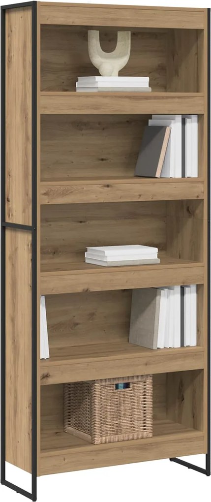Knihovna 80 x 30 x 189,5 cm Kompozitní dřevo Umělecký dub 3403015