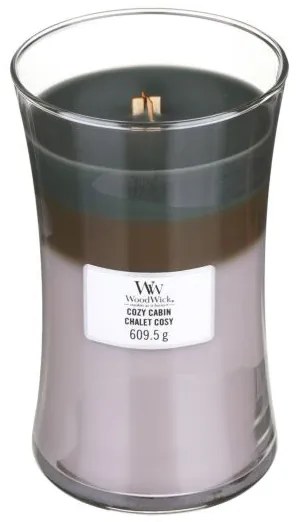 WoodWick Trilogy Cozy Cabin Svíčka váza velká, 609,5 g