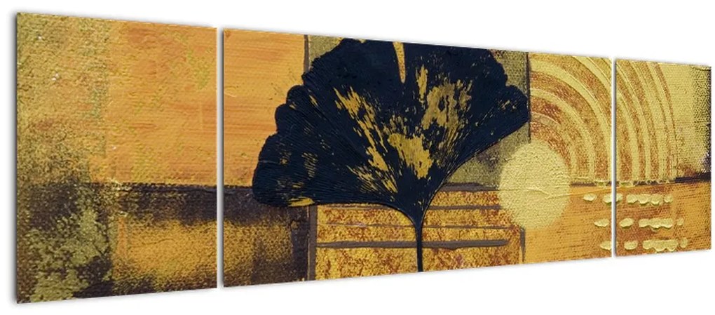 Obraz - List ginkgo (170x50 cm)