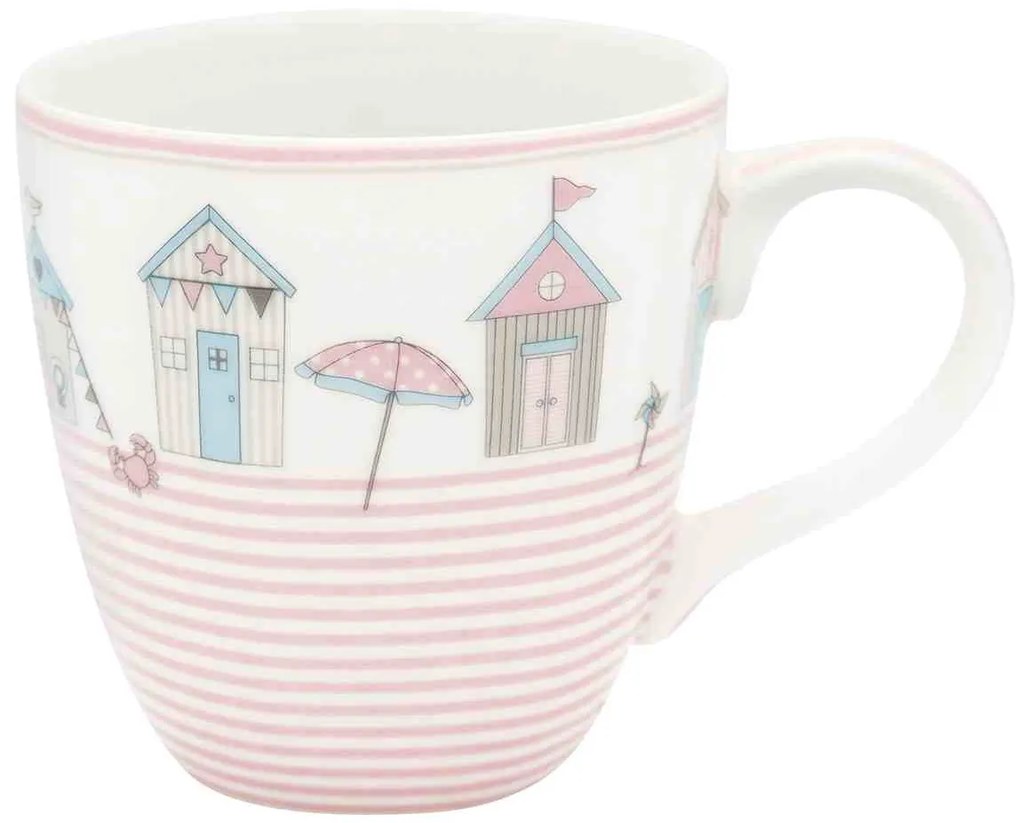 GreenGate dětský porcelánový hrnek Ellison Pale Pink 200ml