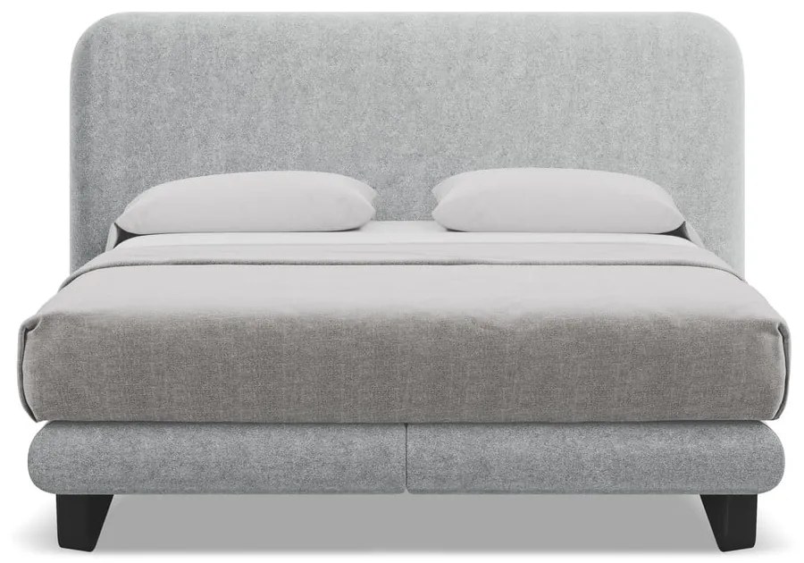 Světle šedá boxspring postel 180x200 cm Ilima – Makamii