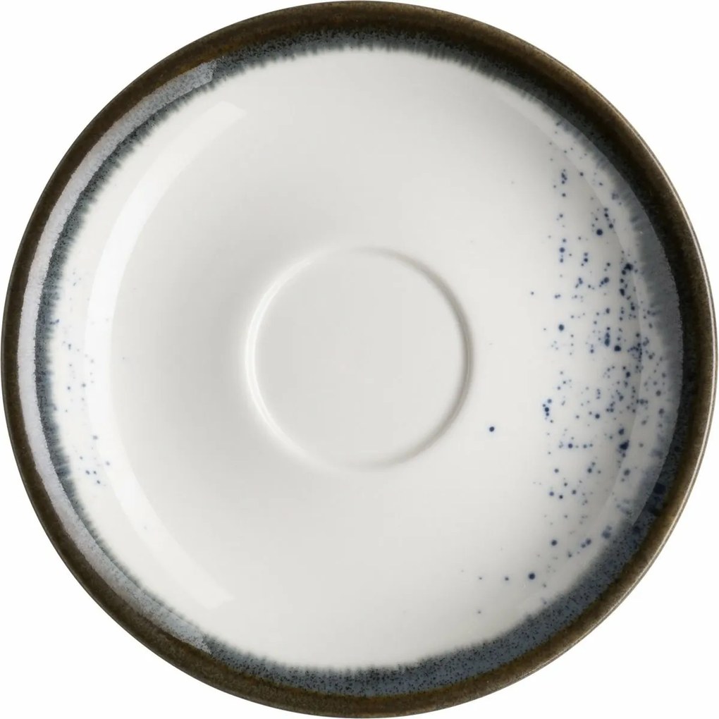 Mäser Podšálek na espresso Pintar White modré tečky 13 cm, S