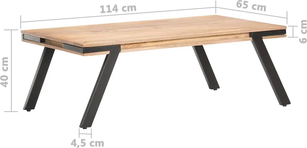 Konferenční stolek 114 x 65 x 40 cm masivní mangovník 288118