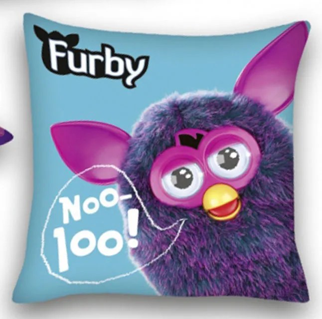 Herding Polštářek Furby modrý polyester 40x40 cm