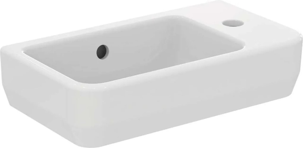 Ideal Standard - Umývátko 45x25 cm, s přepadem, otvor pro baterii vpravo, bílá T458601ROZ1
