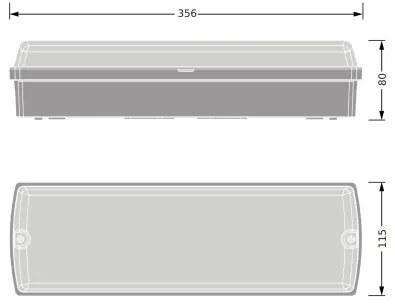 LED svítidlo s pohybovým čidlem LEDVANCE BULKHEAD COMPACT RECTANGULAR 5/7/9W bílá IP65 3000/4000K