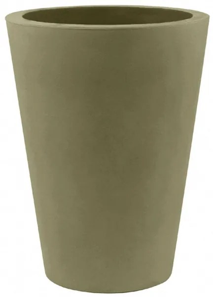 VONDOM - Květináč CONO ALTO Simple 40x52 - khaki